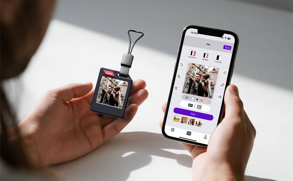 SLEEPHOHO PhotoTag E Ink Bluetooth Tracker
